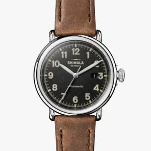 Shinola The Runwell Automatic Watch 45mm - Black