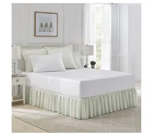 Laura Ashley Classics Green Full Bedskirt - One-color