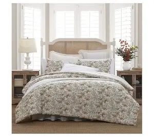 Laura Ashley Bramble Floral King Comforter Sham Set - One-color