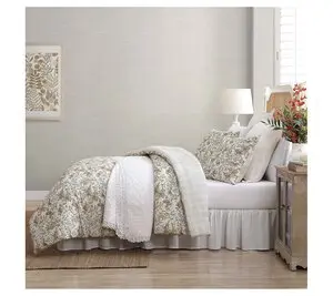 Laura Ashley Bramble Floral King Comforter Sham Set