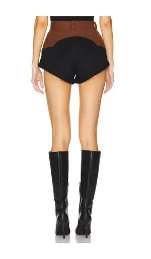 UNDERSTATED LEATHER Love Story Shorts - Brown & Black