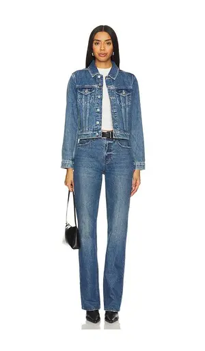 Good American Shrunken Trucker Jacket