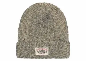 StÜssy Cuff Yarn Reflective Beanie - Khaki