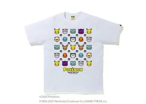 A BATHING APE Pokémon Baby Milo #12 Tee Shirt - White