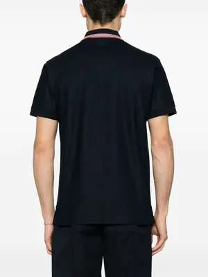 Burberry Icon Stripe Cotton Polo Shirt - Blue