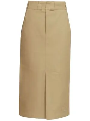 MAISON MARGIELA High-rise Midi Skirt - Neutrals
