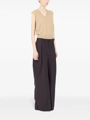 MAISON MARGIELA Knit V-neck Vest - Neutrals