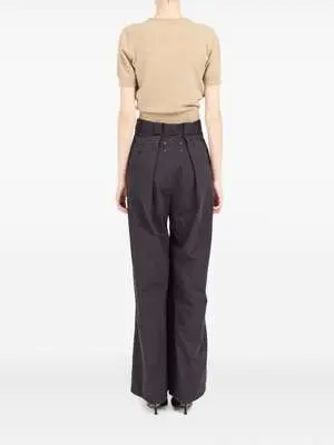 MAISON MARGIELA Crew-neck Virgin Wool Jumper - Neutrals