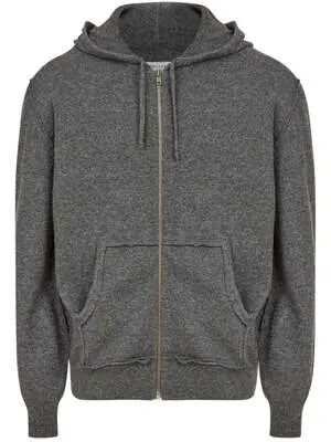 MAISON MARGIELA Brushed Zipped Hoodie - Grey