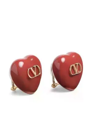 Valentino Garavani Coeur Royal Clip-on Earrings - Gold