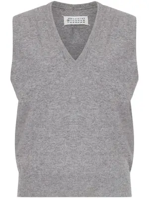 MAISON MARGIELA V-neck Vest - Grey