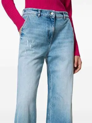 TWINSET Seam-detail Wide-leg Jeans
