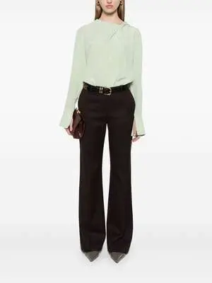 Victoria Beckham Twist-detail Blouse - Green