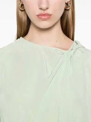 Victoria Beckham Twist-detail Blouse - Green