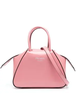 Prada Supernova Brushed Leather Tote Bag - Pink