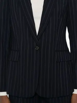 Ralph Lauren Pinstriped Stretch-wool Blazer