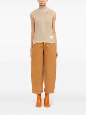 MAISON MARGIELA Zip-up Knitted Top