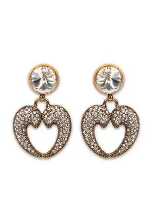 Etro Paisley Heart Earrings - Gold