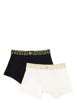 Versace Greca Border Boxers - White
