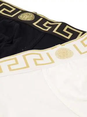 Versace Greca Border Boxers - White