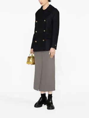 Prada Double-breasted Wool Jacket - Blue