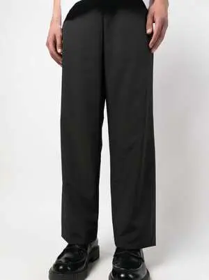 Prada Logo-patch Wide-leg Trousers