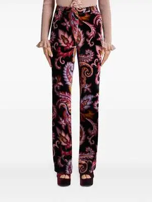 Etro Paisley Velvet Trousers