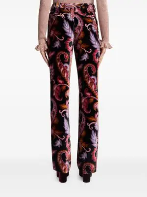 Etro Paisley Velvet Trousers