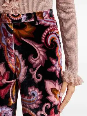 Etro Paisley Velvet Trousers
