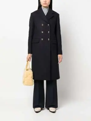 Miu Miu Double-breasted Virgin Wool Coat