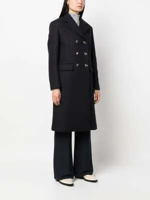 Miu Miu Double-breasted Virgin Wool Coat