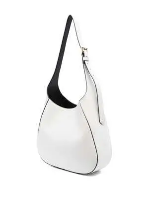 Prada Triangle-logo Leather Shoulder Bag - White