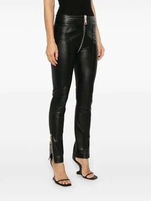 MITILIANE COUTURE Leather Trousers - Black