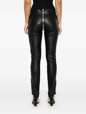 MITILIANE COUTURE Leather Trousers - Black