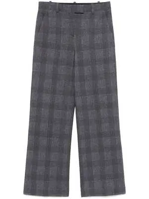 CIRCOLO 1901 Checked Trousers - Blue