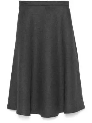 RÓHE A-line Midi Skirt - Grey