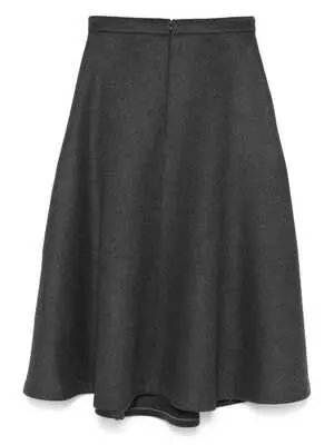 RÓHE A-line Midi Skirt - Grey