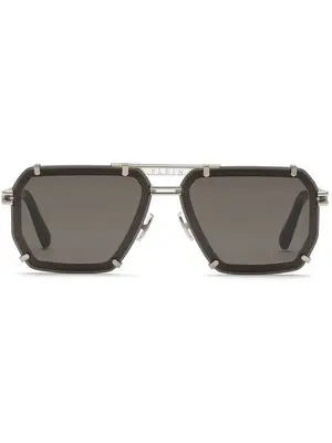 Philipp Plein Legacy Pilot Sunglasses - Silver