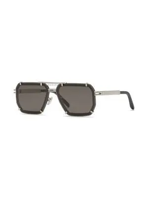 Philipp Plein Legacy Pilot Sunglasses - Silver