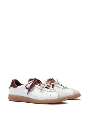 SCAROSSO Double-shoe Lace Trainers - White