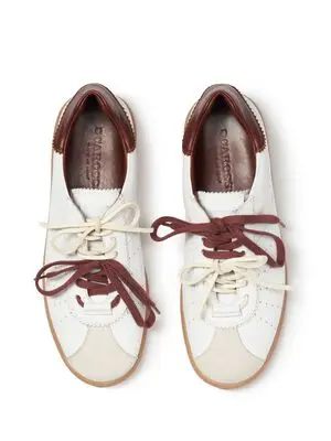 SCAROSSO Double-shoe Lace Trainers - White