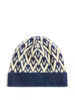 Valentino Garavani Signature Wool Beanie - Blue