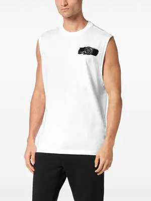 PLEIN SPORT Round-neck Sleeveless T-shirt