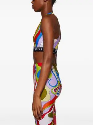 Emilio Pucci Iride-print Crop Top
