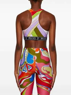 Emilio Pucci Iride-print Crop Top