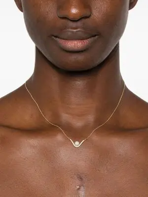 Mizuki 14kt Yellow Pearl And Diamond Necklace