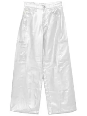 Dkny High-rise Wide Leg Cargo Trousers