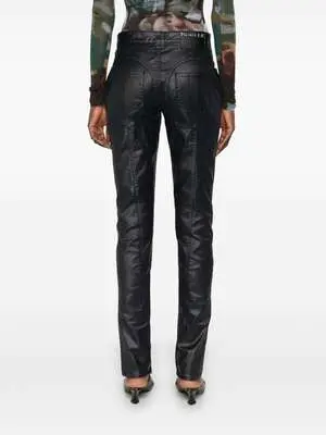 MUGLER Coated-finish Trousers
