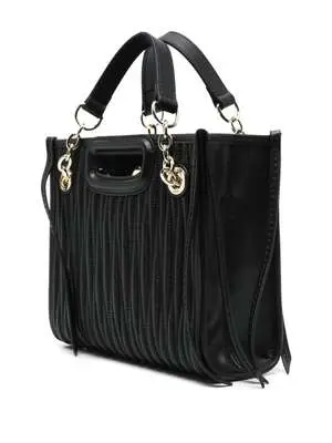Maje Quilted Leather Tote Bag