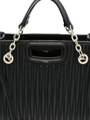 Maje Quilted Leather Tote Bag